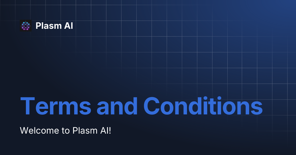 Terms and Conditions | Plasm AI